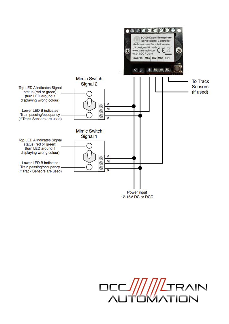 Dapol semaphore signal control - dcctrainautomation.co.uk