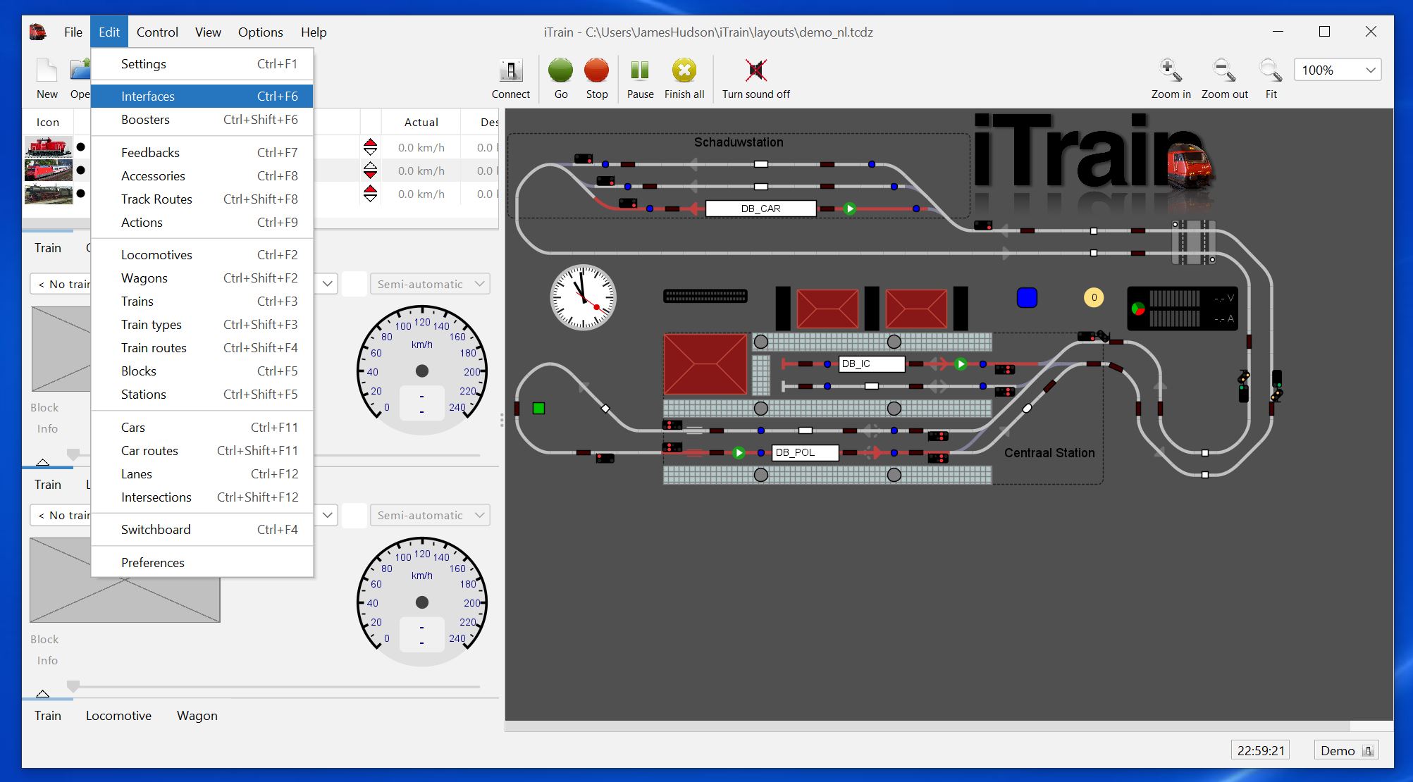iTrain using Sprog for programing Loco CVs - dcctrainautomation.co.uk