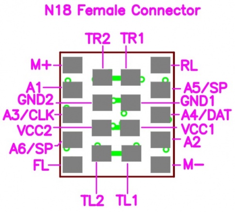 Train-O-Matic Next18 Female Adaptor Board (type 1) - dcctrainautomation ...