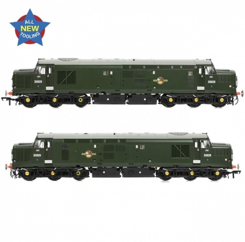 Bachmann 35-306 Class 37/0 Centre Headcode D6829 BR Green Diesel ...