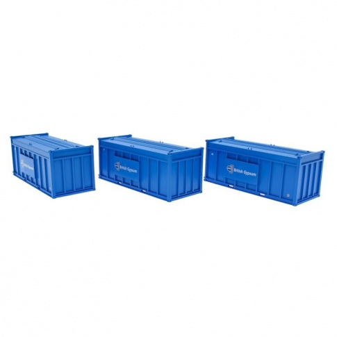 ACCURASCALE ACC2256GYPB 3 British Gypsum 20' Containers - Blue ...