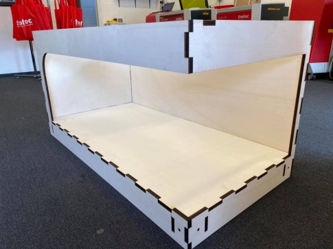 Lasercut Baseboard Left side 1200mm x 600mm - dcctrainautomation.co.uk