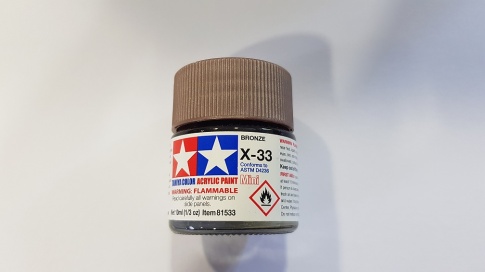 Tamiya MINI X-33 BRONZE Acrylic Paint 10ml - dcctrainautomation.co.uk