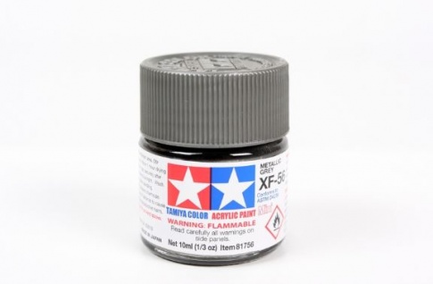 Tamiya MINI X-10 GUN METAL Acrylic Paint 10ml - dcctrainautomation.co.uk