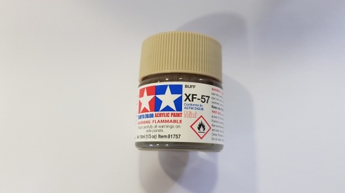Tamiya MINI XF-57 BUFF Acrylic Paint 10ml - dcctrainautomation.co.uk