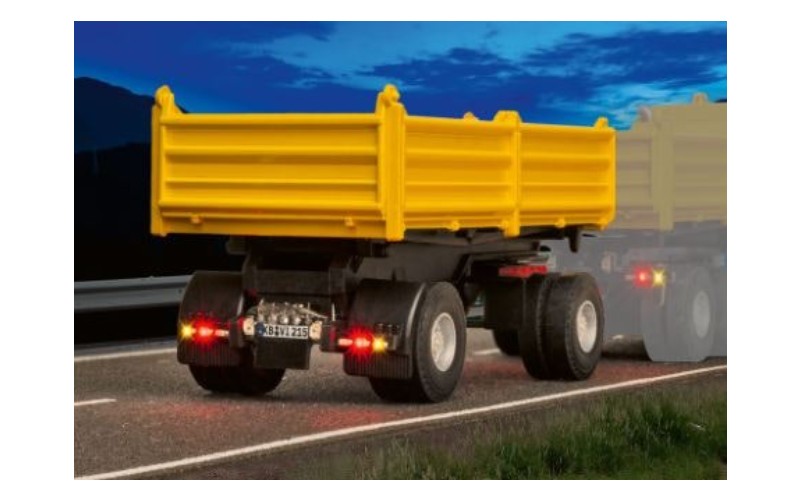 VN8215 H0 2-axle dump trailer, yellow, functional model ...