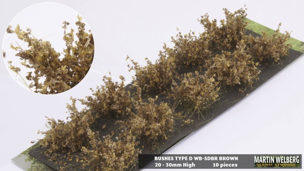 Bushes type D Sandstone Brown - dcctrainautomation.co.uk