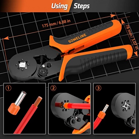 Crimp Plier Wire End Ferrules Set, Terminals Assortment Tube-Type ...