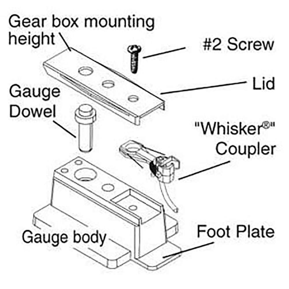KADEE #206 HO/OO Insulated Multi-Purpose Coupler Height Gauge ...