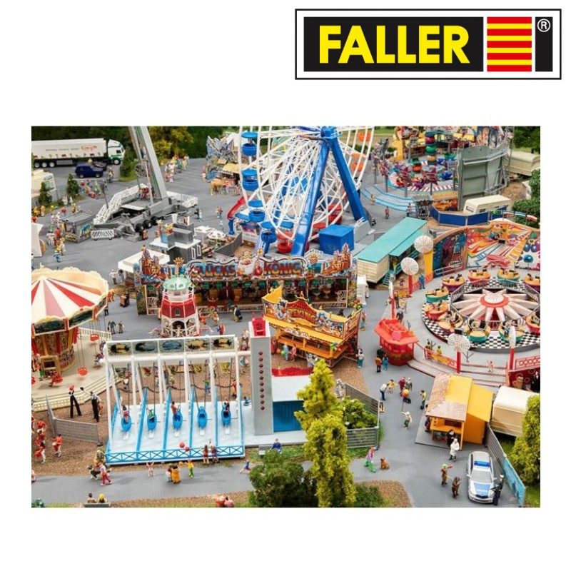 Faller 140460 Funfair Set (7) Kit IV - dcctrainautomation.co.uk