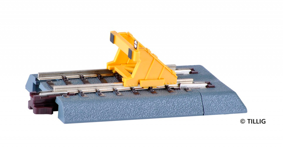 Tillig 83711 Gauge H0m ballasted track for H0m narrow gauge with buffer ...