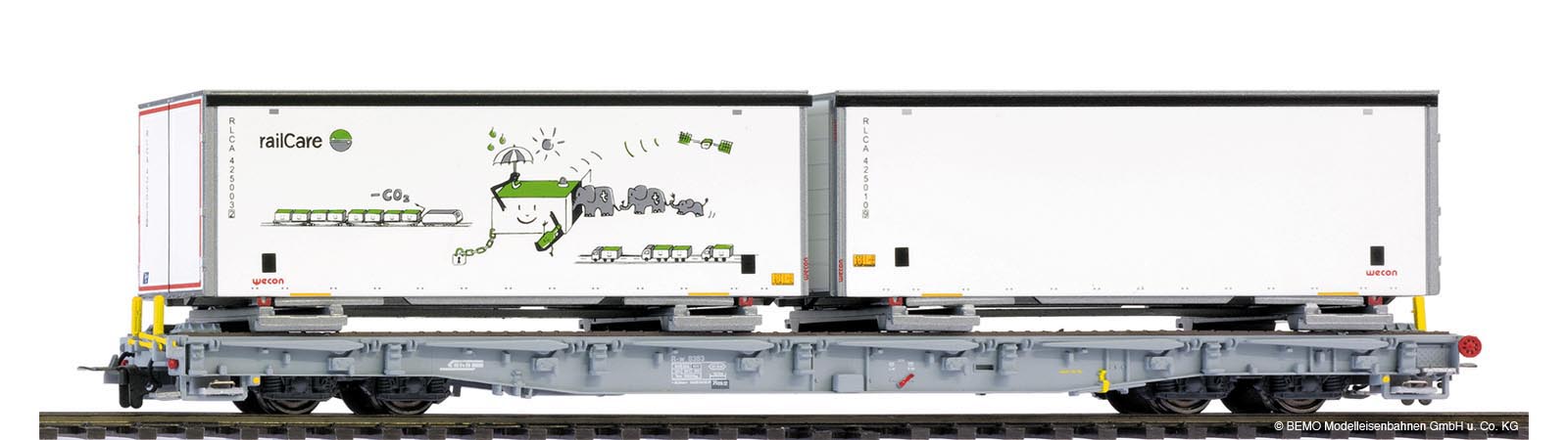 Bemo 2291 169 RhB Rw 8379 ACTS carrier car - dcctrainautomation.co.uk