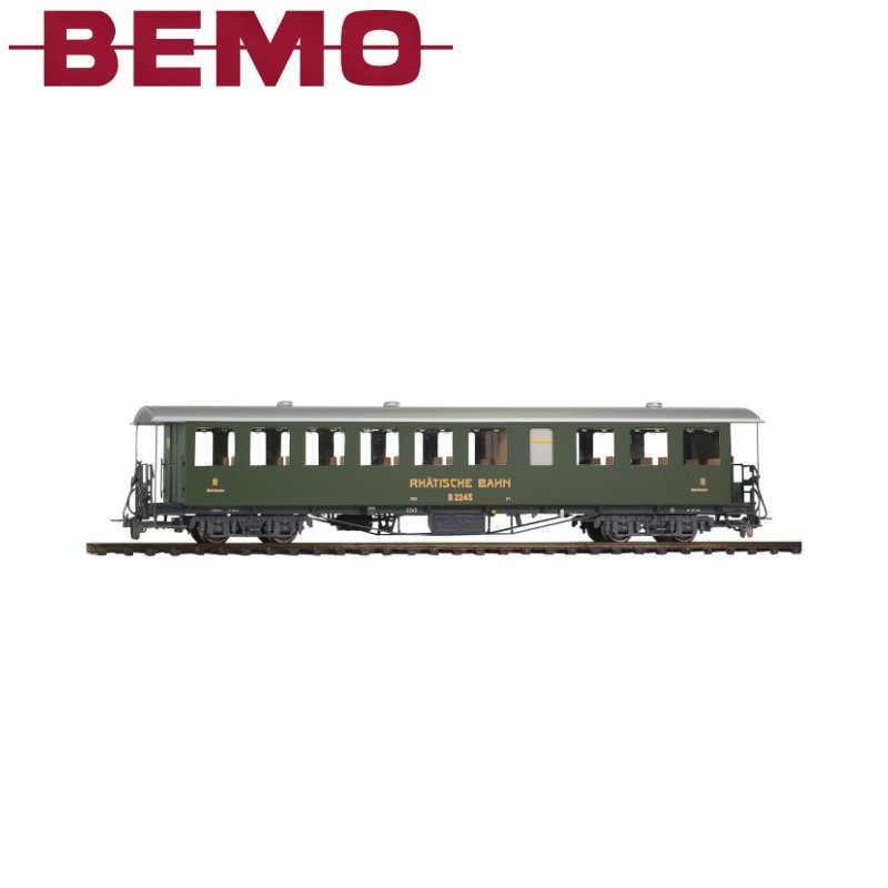 Bemo 3235 145 RhB B 2245 nostalgic platform wagon - dcctrainautomation ...