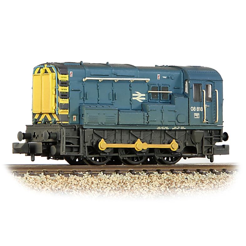 Graham Farish 371-015D Class 08 08818 BR Blue Weathered ...