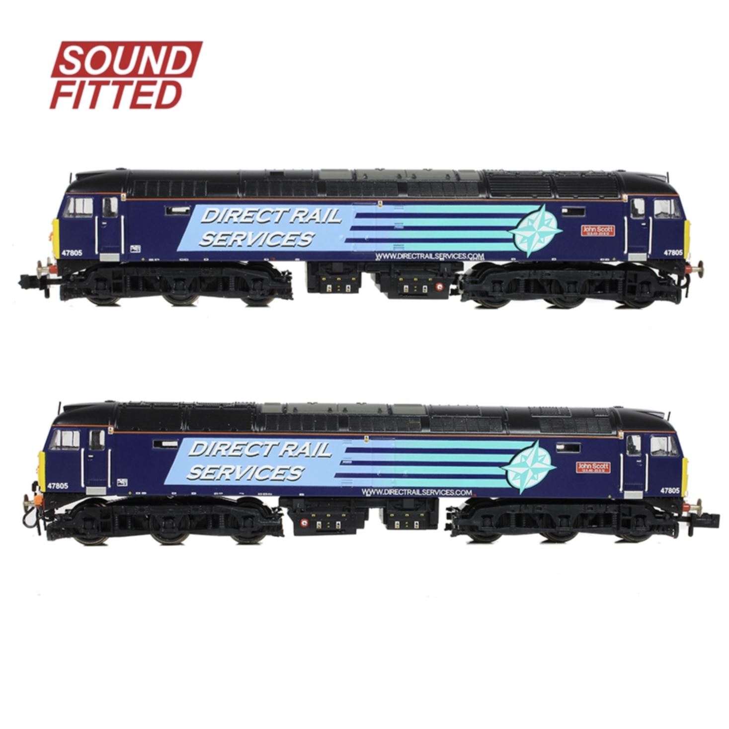 Graham Farish 372-252SF Class 47/4 47805 'John Scott' DRS Compass ...