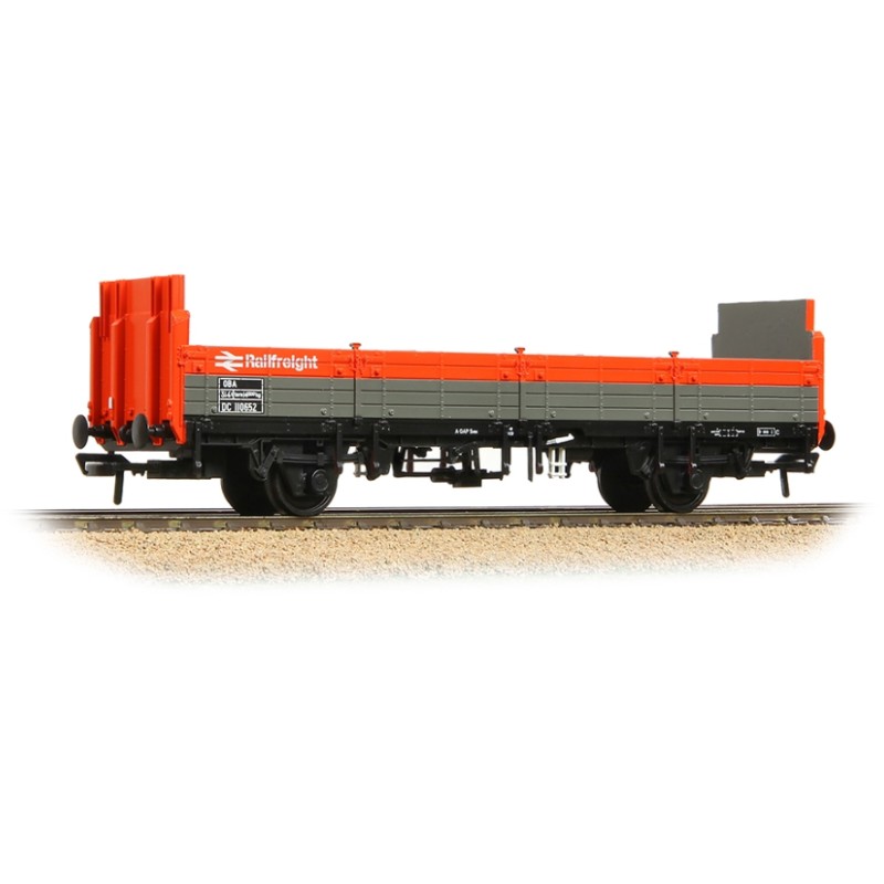 Bachmann 38-041D BR OBA Open Wagon High Ends BR Railfreight Red & Grey ...