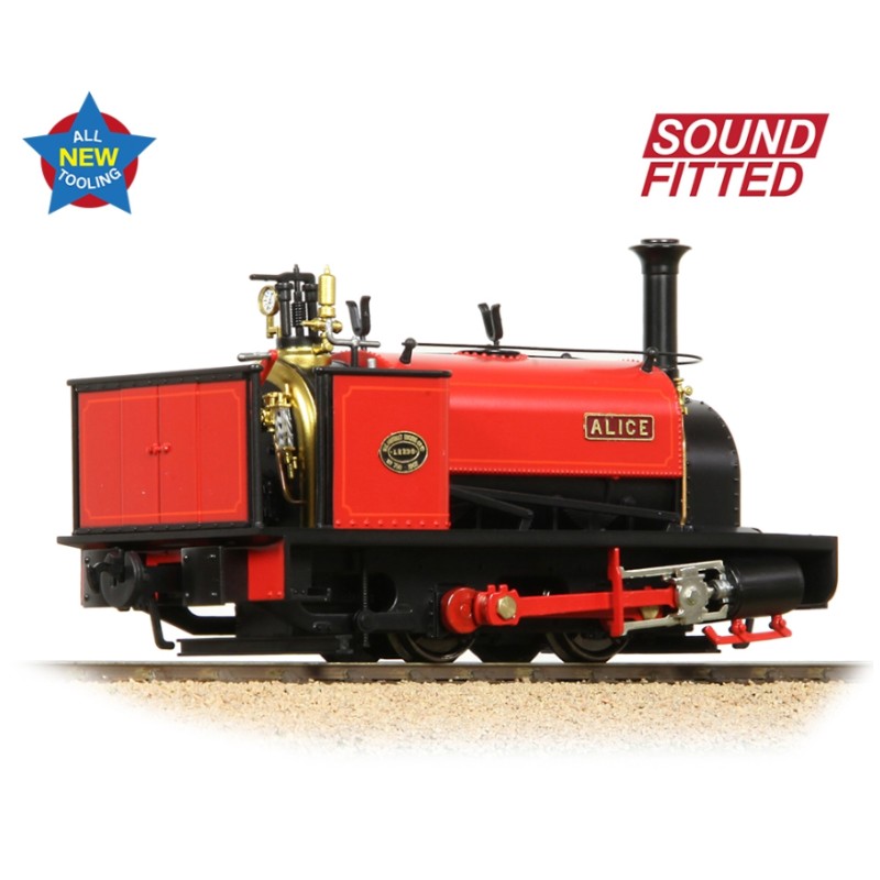 Bachmann 71-025SF Quarry Hunslet 0-4-0ST 'Alice' Dinorwic Quarry Red ...