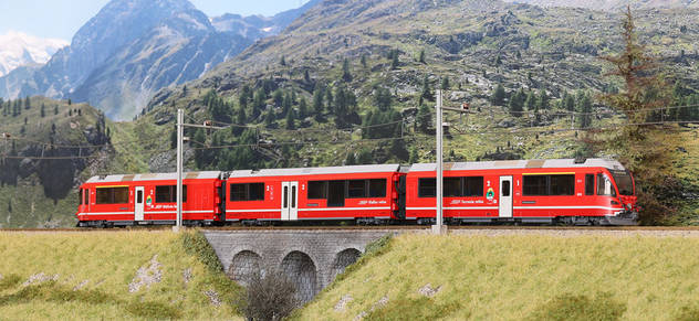 Bemo 7344 113 RhB ABe 8/12 3513 'Bear Country' with sound ...