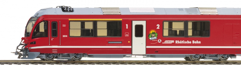 Bemo 7344 113 RhB ABe 8/12 3513 'Bear Country' with sound ...