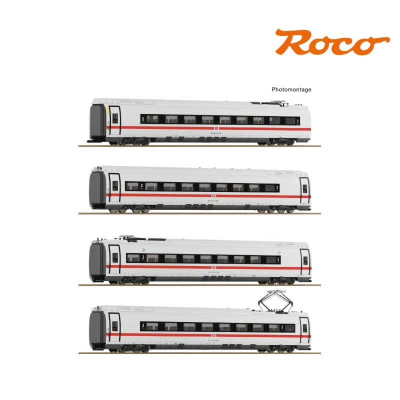 ROCO 7720018 DBAG ICE3neo Intermediate Coach Set (4) VI (~AC ...