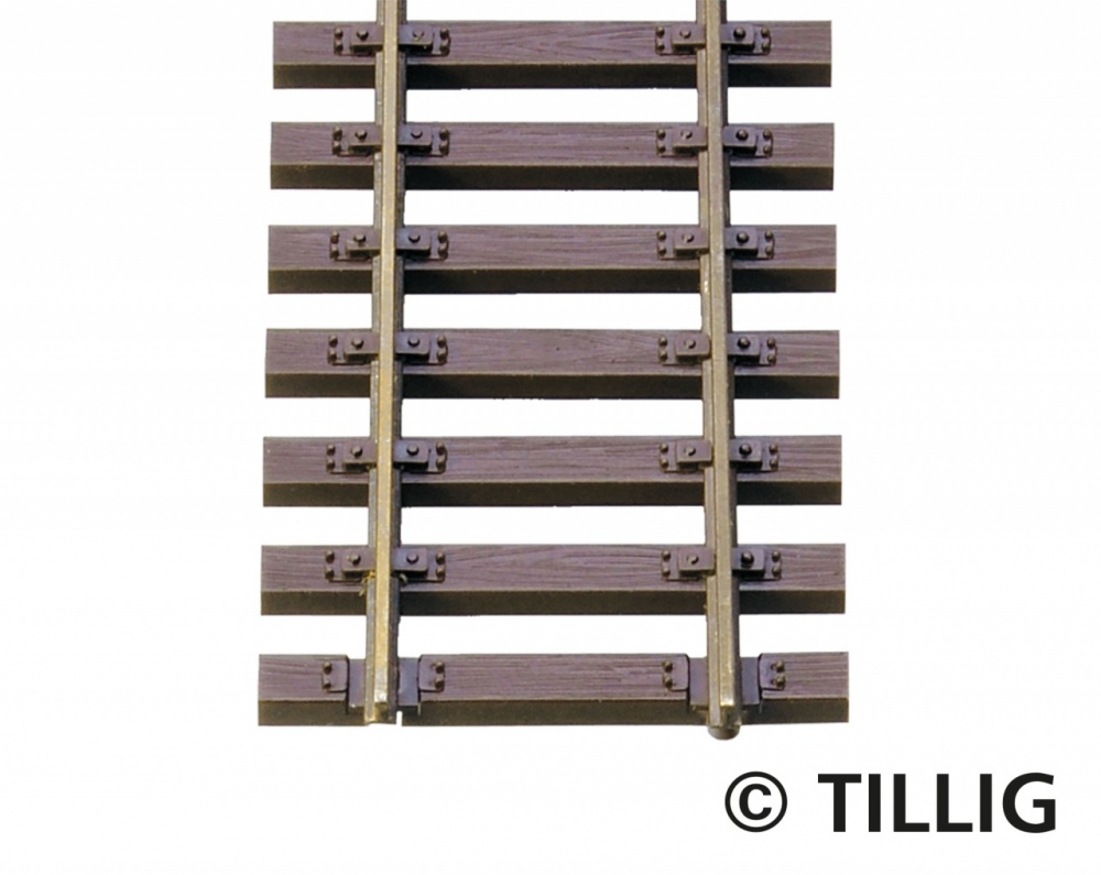 TILLIG 85125 890 MM WOODEN SLEEPER FLEXIBLE TRACK - dcctrainautomation ...