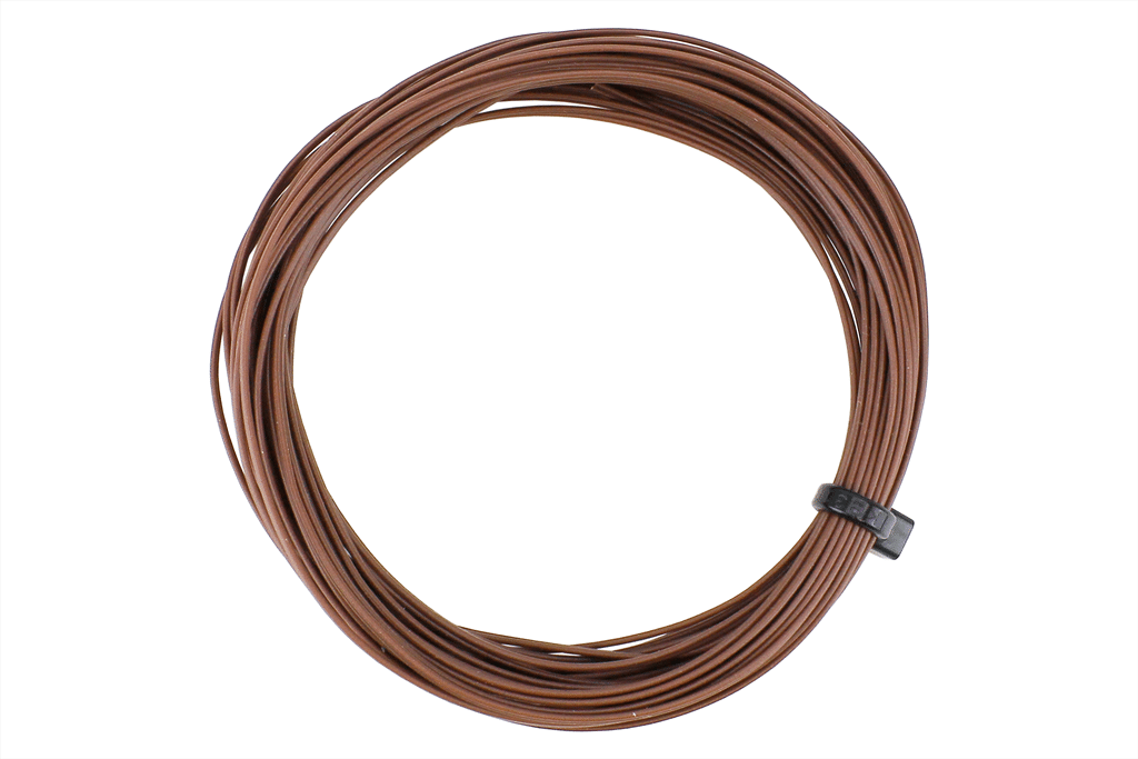 TWIN Wire Decoder Stranded 6m (32g) Brown/Brown - dcctrainautomation.co.uk