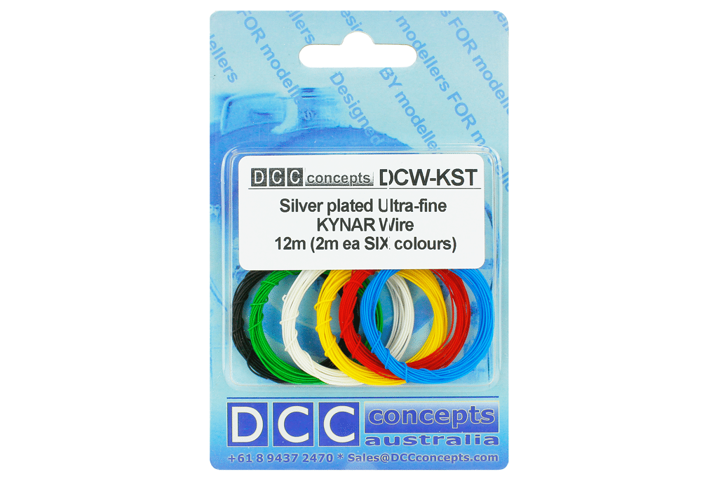 Kynar Wire 2m (Silver Plated) Assorted Colours - dcctrainautomation.co.uk