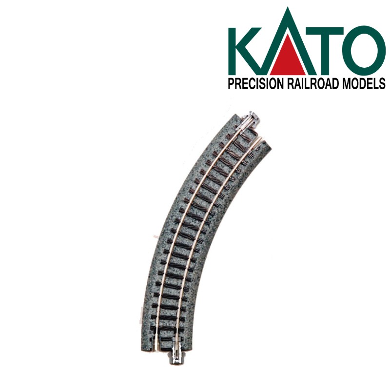 Kato 20-174 Unitrack Compact (R150-45) Curved Track 45 Degree 4pcs - dcctrainautomation.co.uk