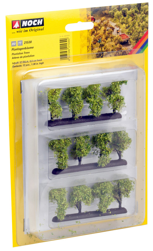 Noch 21530 Plantation (12) Profi Trees 3.5cm - dcctrainautomation.co.uk