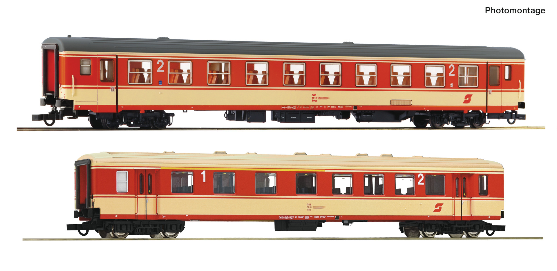ROCO 6200079 OBB Arlberg Express Bmpz/ABp Coach Set (2) IV ...