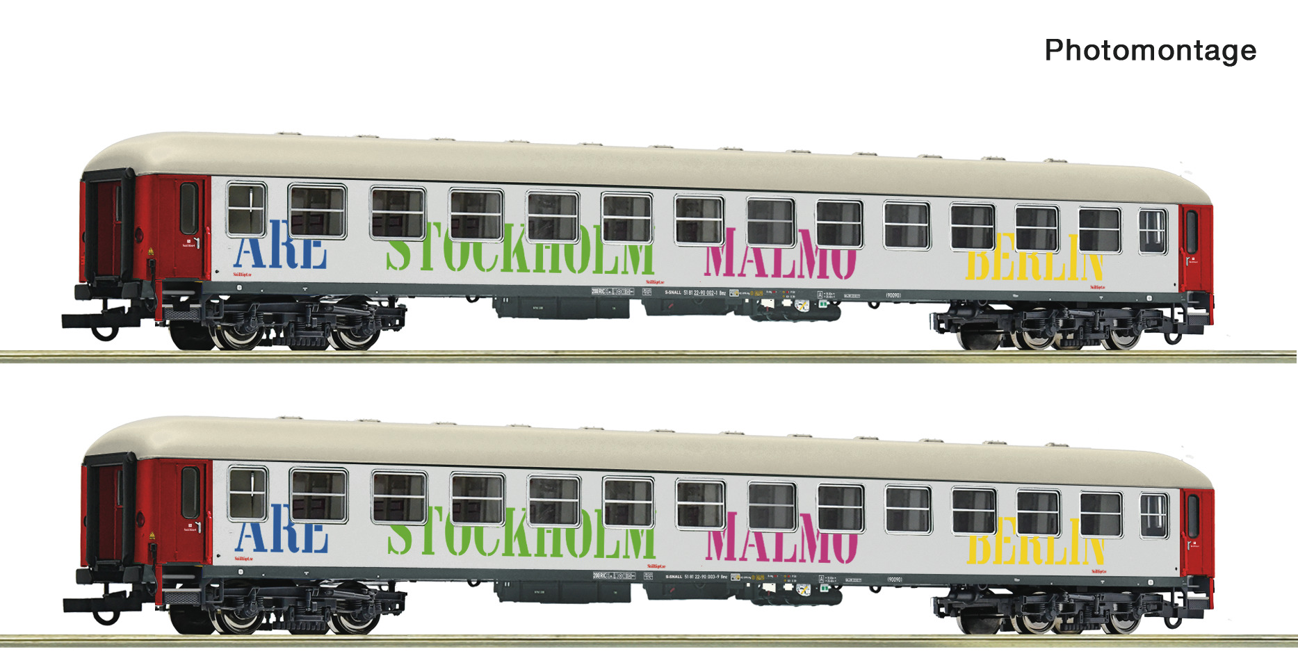 ROCO 6200099 Snalltaget Bmz Coach Set (2) VI - dcctrainautomation.co.uk