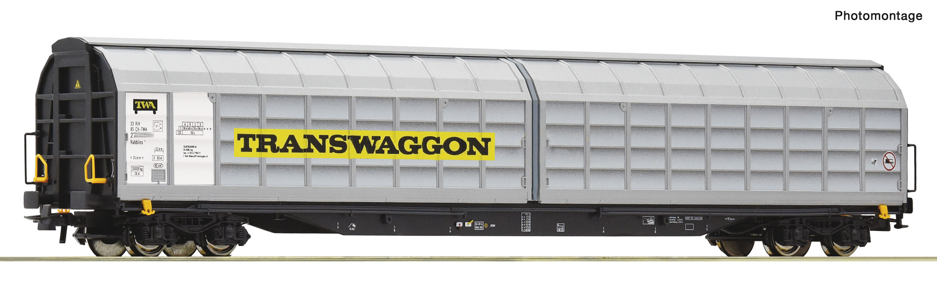 ROCO 6600166 Transwaggon Habbilns Sliding Wall Wagon VI ...
