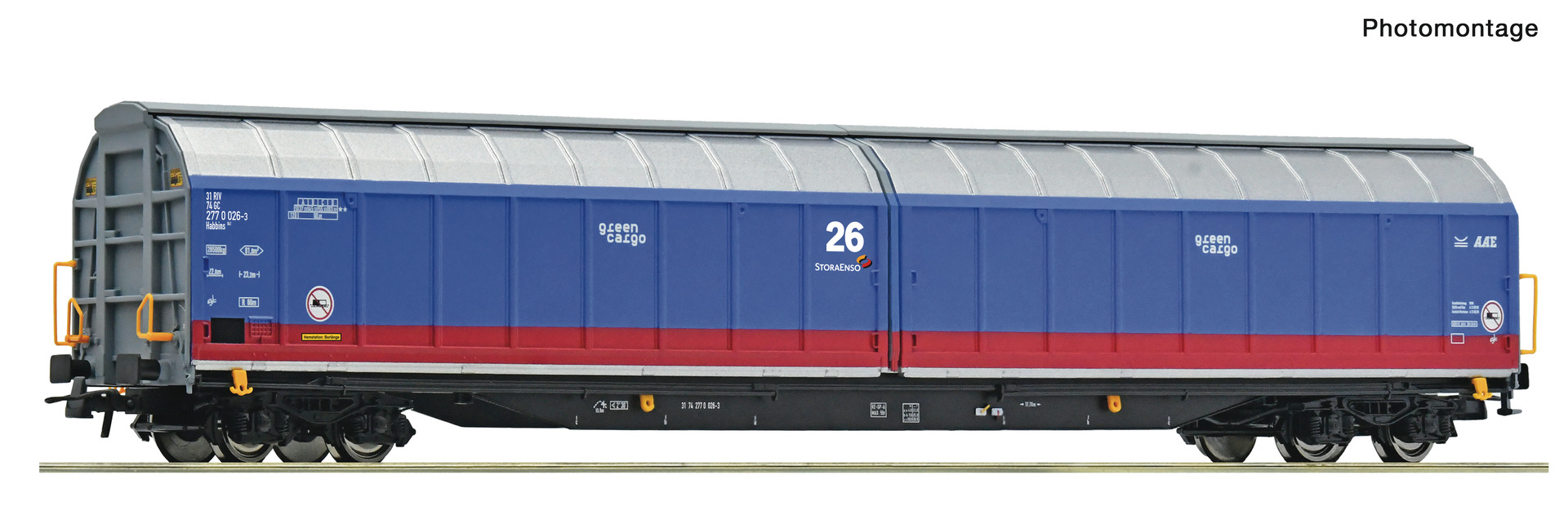 ROCO 6600200 Green Cargo Habbins Sliding Wall Wagon VI ...