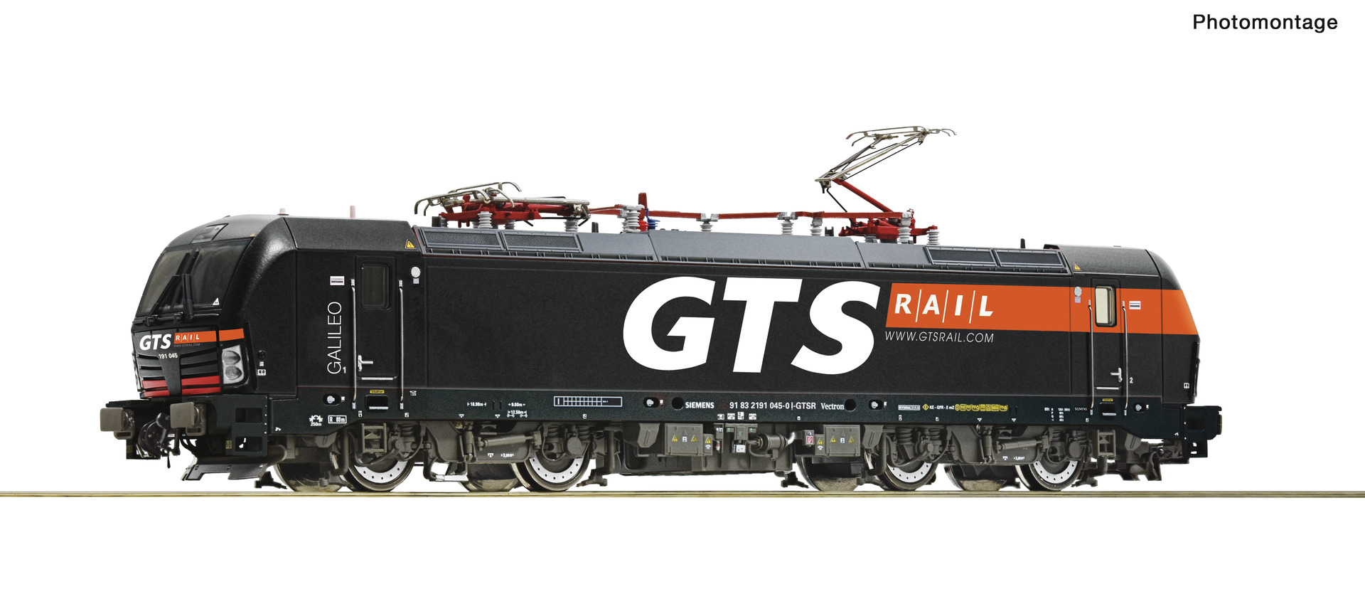 ROCO 70324 GTS Rail BR191 Electric Locomotive VI (DCC-Sound ...