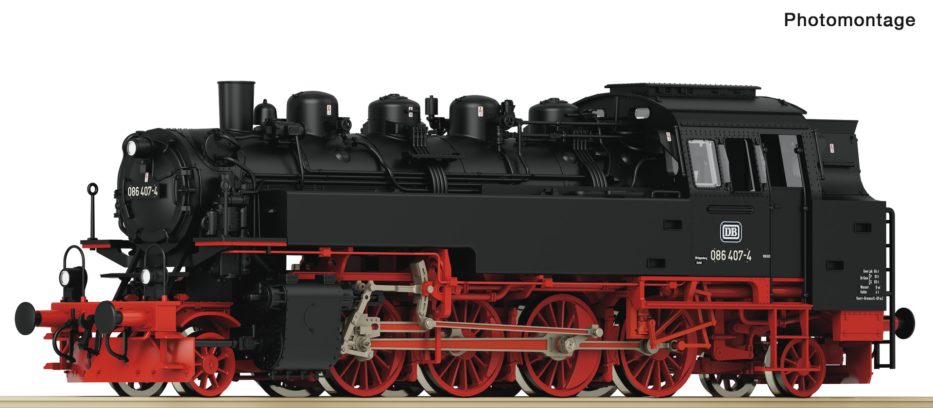 ROCO 7100019 DB BR086 470-4 Steam Locomotive IV - dcctrainautomation.co.uk
