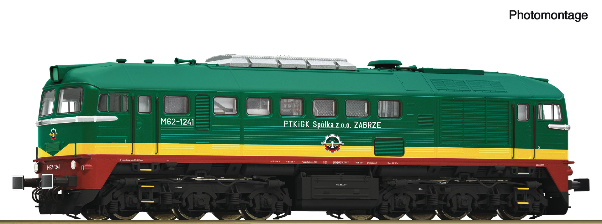 ROCO 7300066 PTKiGK M62 Diesel Locomotive V - dcctrainautomation.co.uk