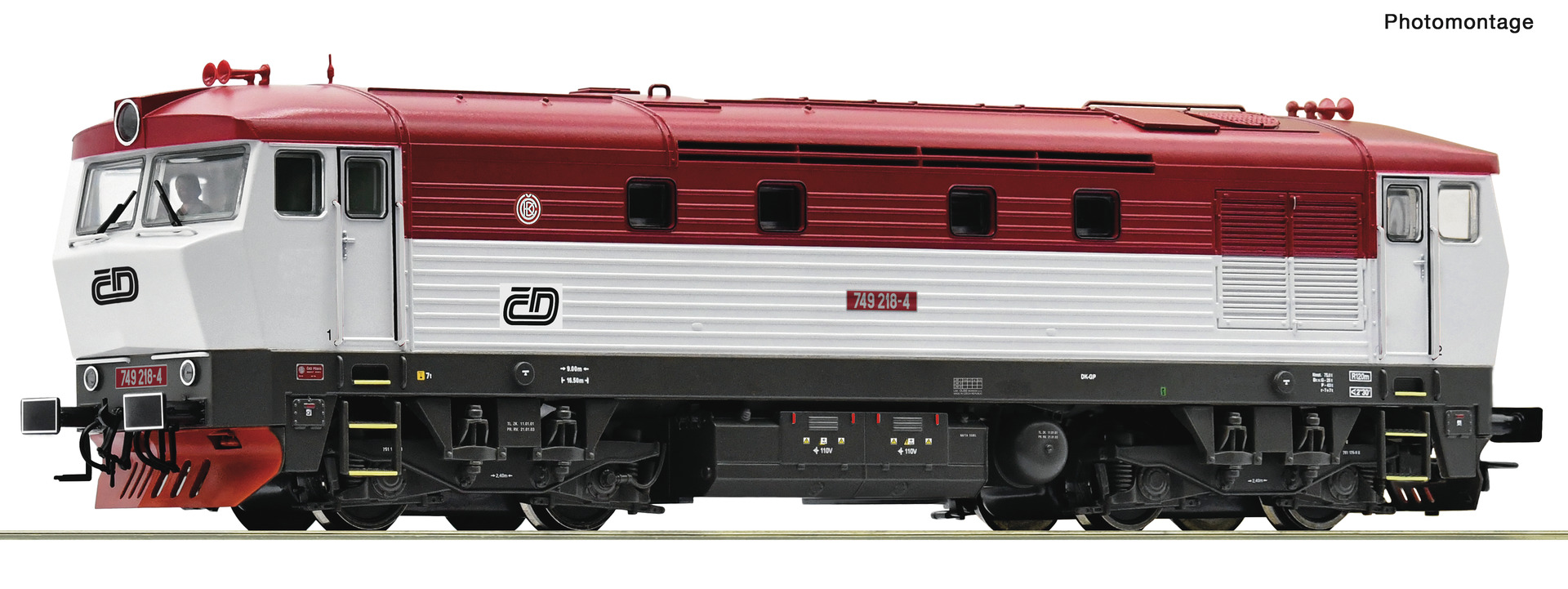 ROCO 7310054 CD Rh749 218-4 Diesel Locomotive V (DCC-Sound ...