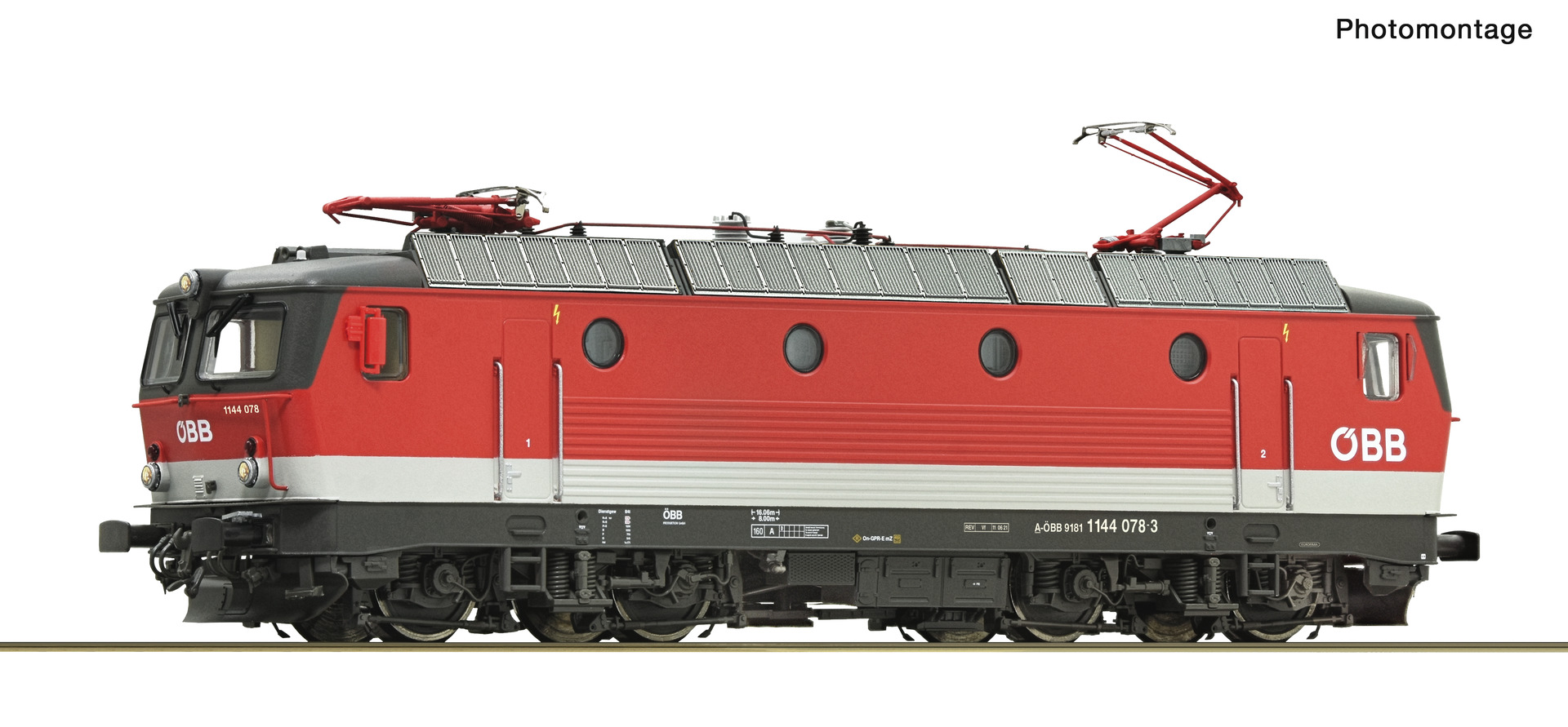 ROCO 7520060 OBB Rh1144 078-3 Electric Locomotive VI (~AC-Sound ...