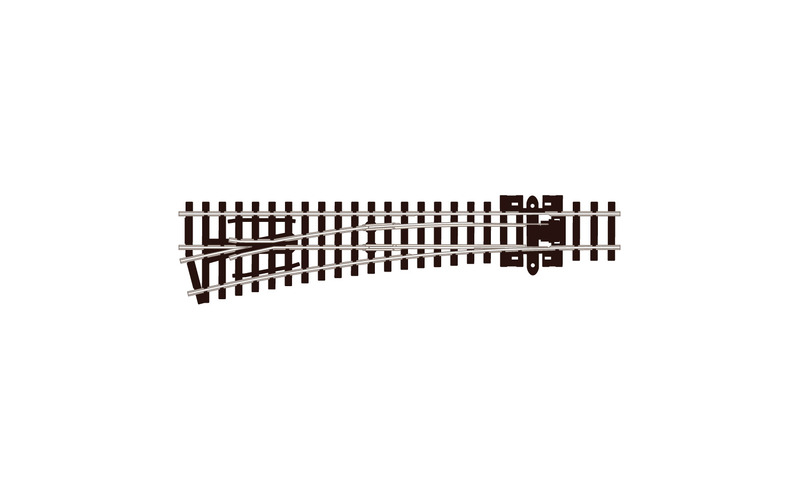 Peco SL-396 Left hand medium point with insulfrog - dcctrainautomation ...