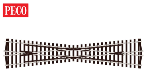 Peco SL-94 Code 100 Long Crossing Insulfrog - dcctrainautomation.co.uk
