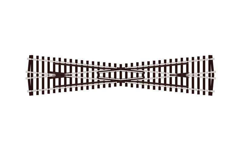 Peco SL-94 Code 100 Long Crossing Insulfrog - dcctrainautomation.co.uk