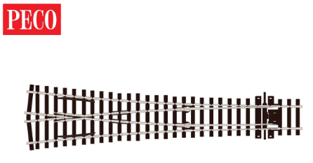 Peco SL-E198 OO/HO Code 75 Electrofrog Large Radius Y Turnout ...