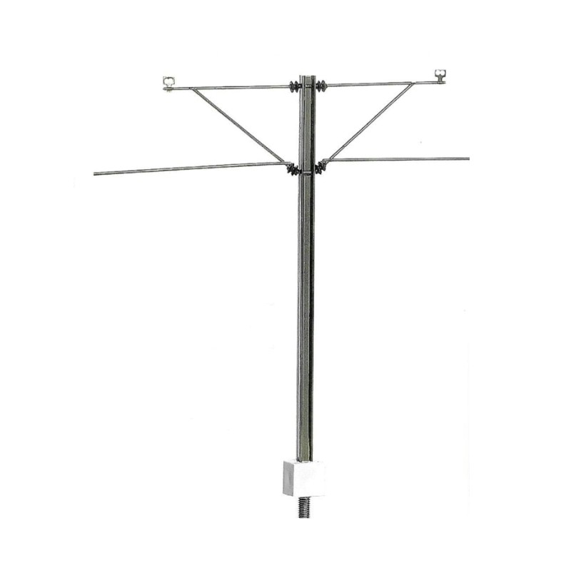 Sommerfeldt H-profile-middle mast for tramway - dcctrainautomation.co.uk