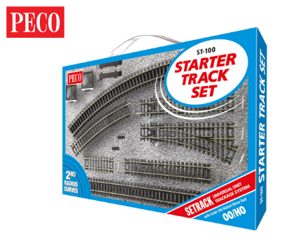 PECO ST-100 Setrack OO/HO Code 100 Starter Track Set, 2nd Radius ...