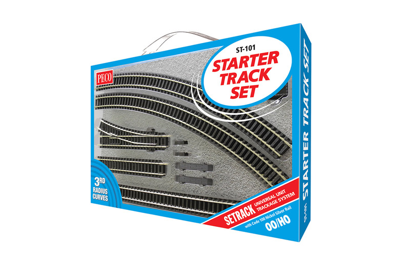 PECO ST-101 Setrack OO/HO Code 100 Starter Track Set, 3rd Radius ...
