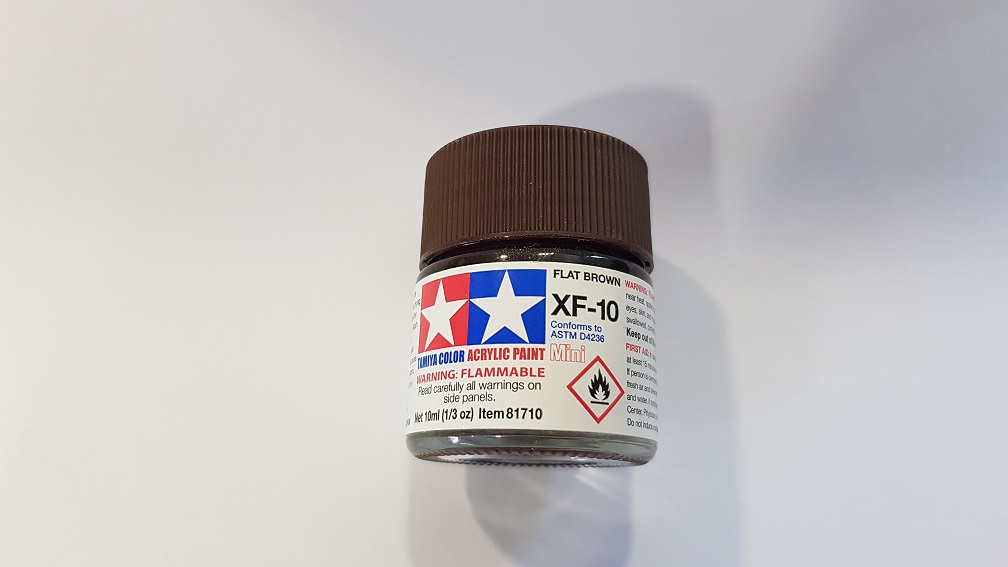 Tamiya MINI XF-10 FLAT BROWN Acrylic Paint 10ml - dcctrainautomation.co.uk