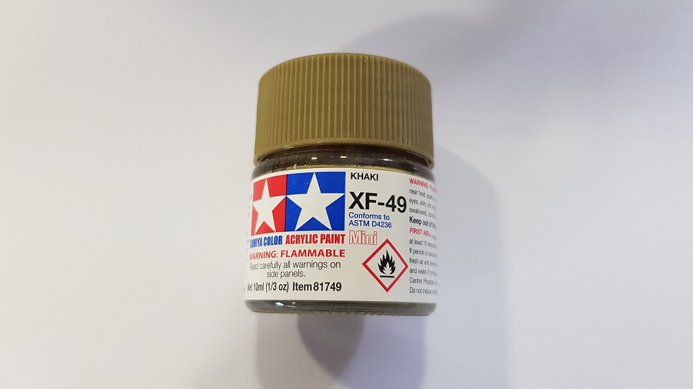 Tamiya MINI XF-49 KHAKI Acrylic Paint 10ml - dcctrainautomation.co.uk