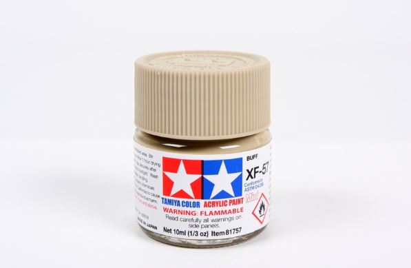 Tamiya MINI XF-57 BUFF Acrylic Paint 10ml - dcctrainautomation.co.uk