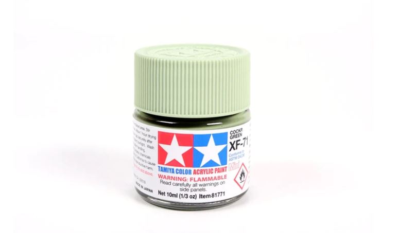 Tamiya 10ml 81771 Acrylic Mini Xf71 Cockpit Green 2 for sale online | eBay