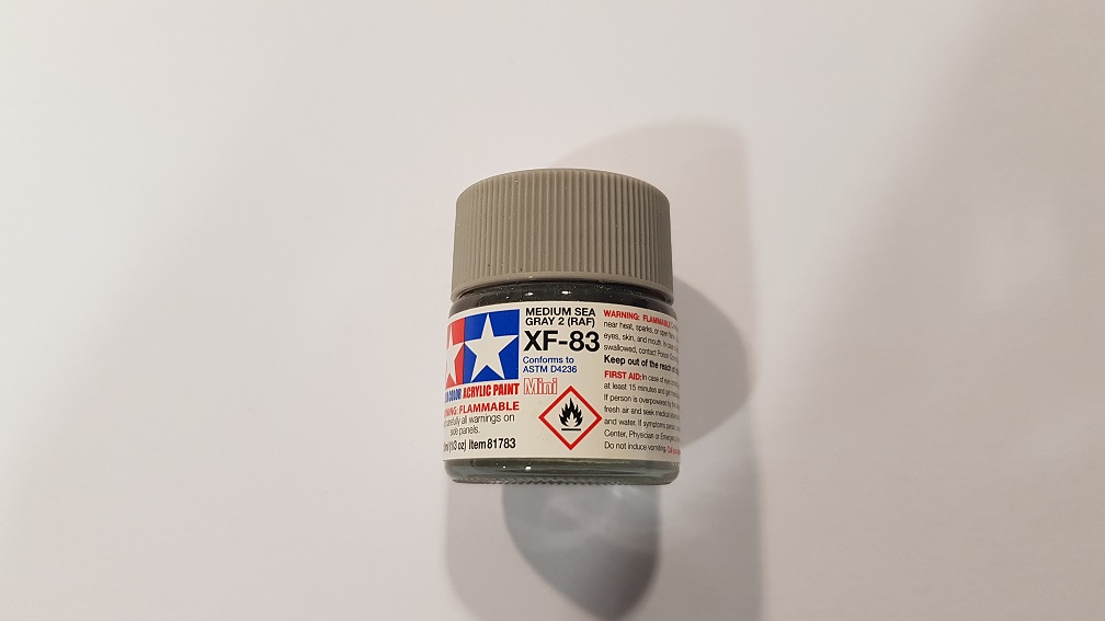 Tamiya MINI XF-83 RAF MEDIUM SEA GREY Acrylic Paint 10ml ...